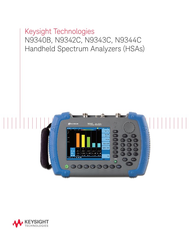 N9340B, N9342C, N9343C, N9344C Handheld Spectrum Analyzers (HSAs) PDF Asset Page | Keysight
